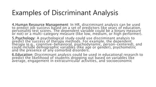 Discriminant analysis-Business Intelligence tool | PPT