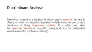 Discriminant analysis-Business Intelligence tool | PPT