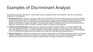 Discriminant analysis-Business Intelligence tool | PPT