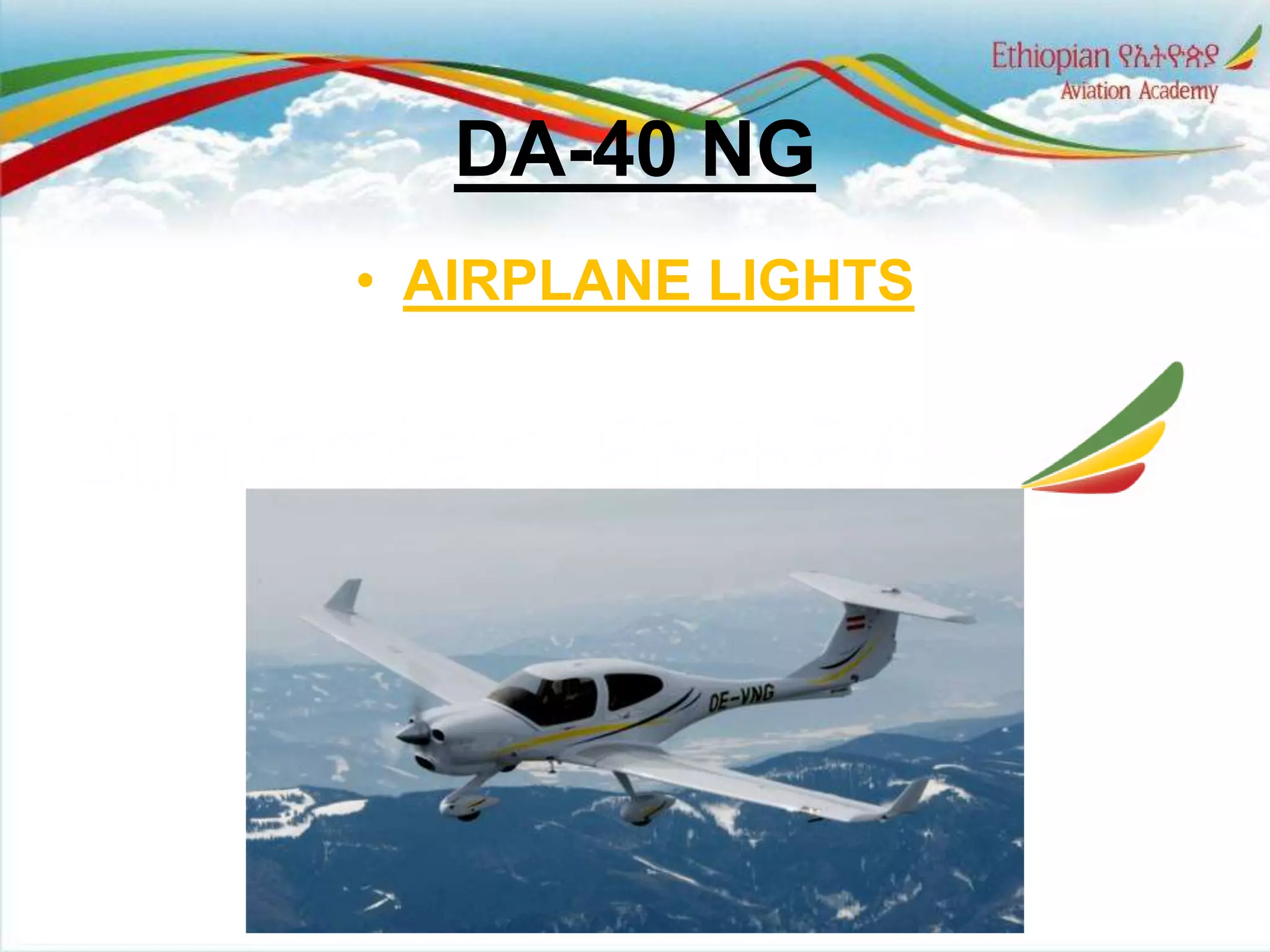 DA-40NG Airplane Lights.ppt