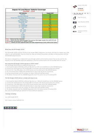 DA-Dongle J2534 | PDF