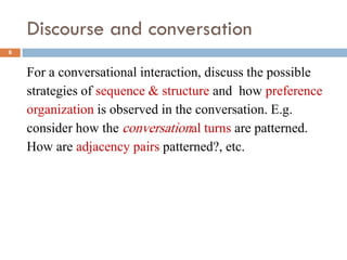 Discourse Analysis - Project Instructions | PPT