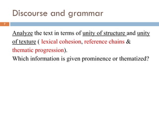 Discourse Analysis - Project Instructions | PPT
