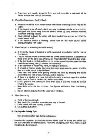 Occupational Safety and Protection Tips for Kasambahays and Employers | PDF