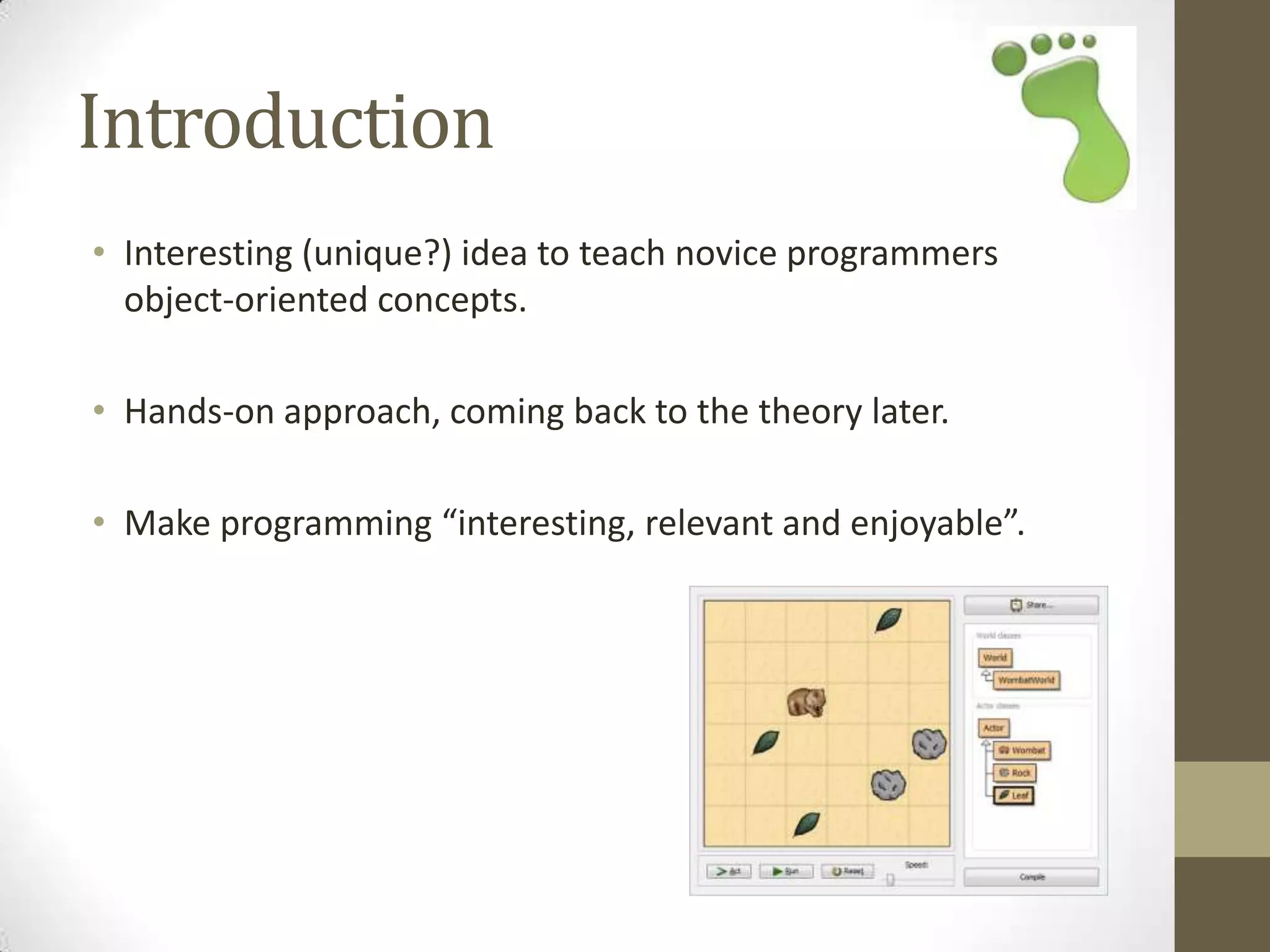 Greenfoot - An introduction | PPTX
