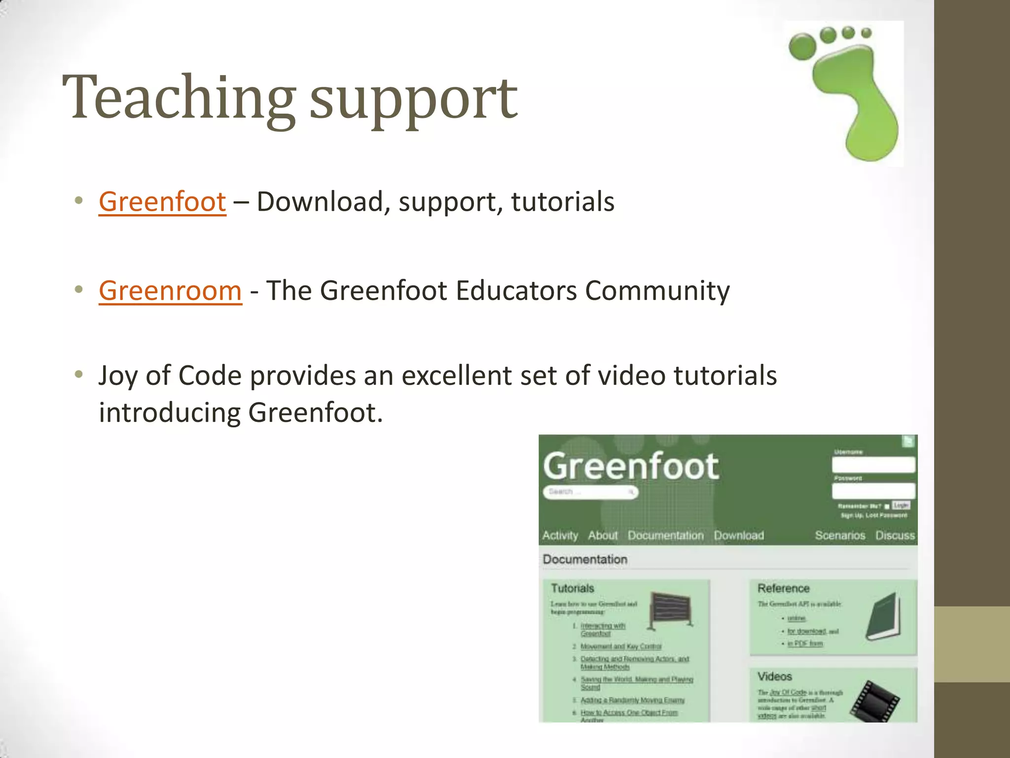Greenfoot - An introduction | PPTX