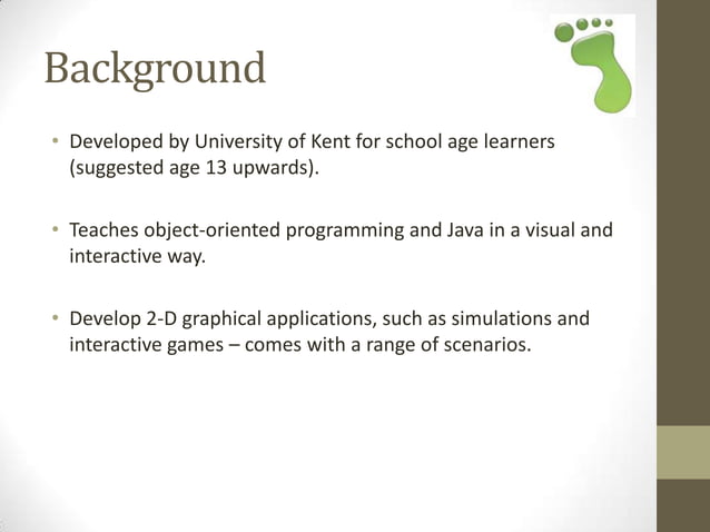 Greenfoot An Introduction Ppt 1263