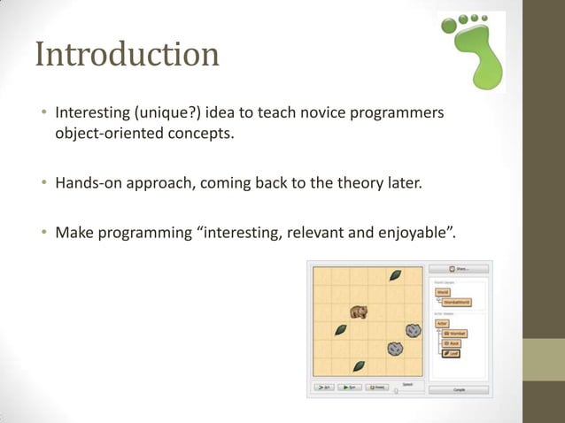 Greenfoot - An introduction | PPTX | Web Development | Internet