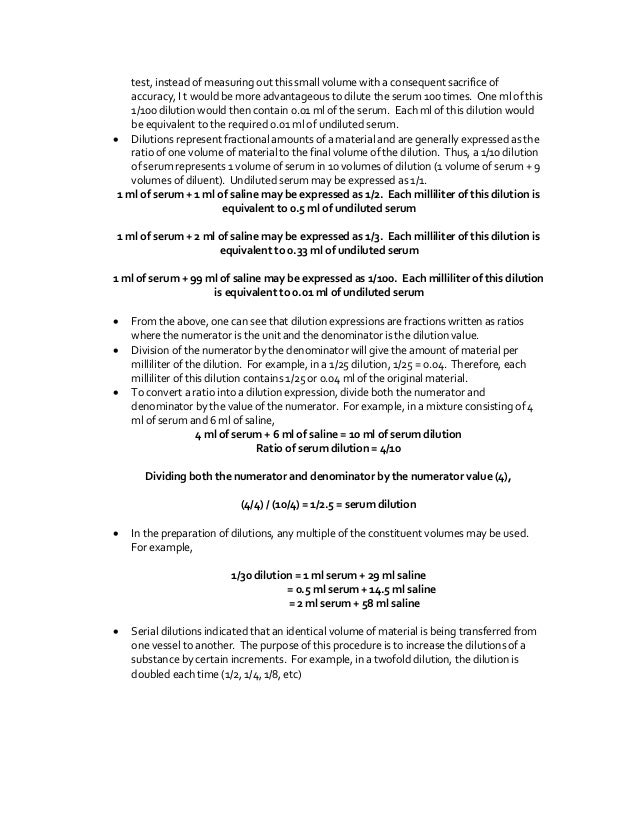 example four fold serial dilution practice - motecentre