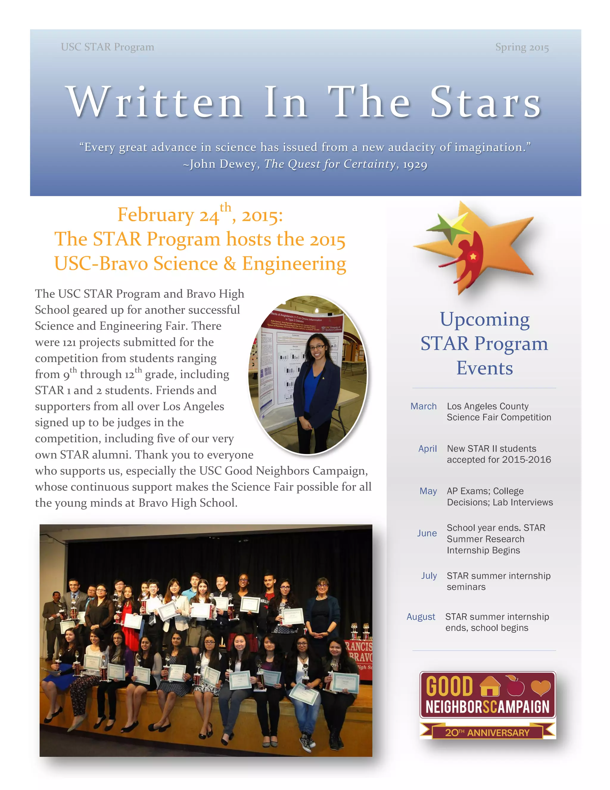 Science Fair Newsletter | PDF
