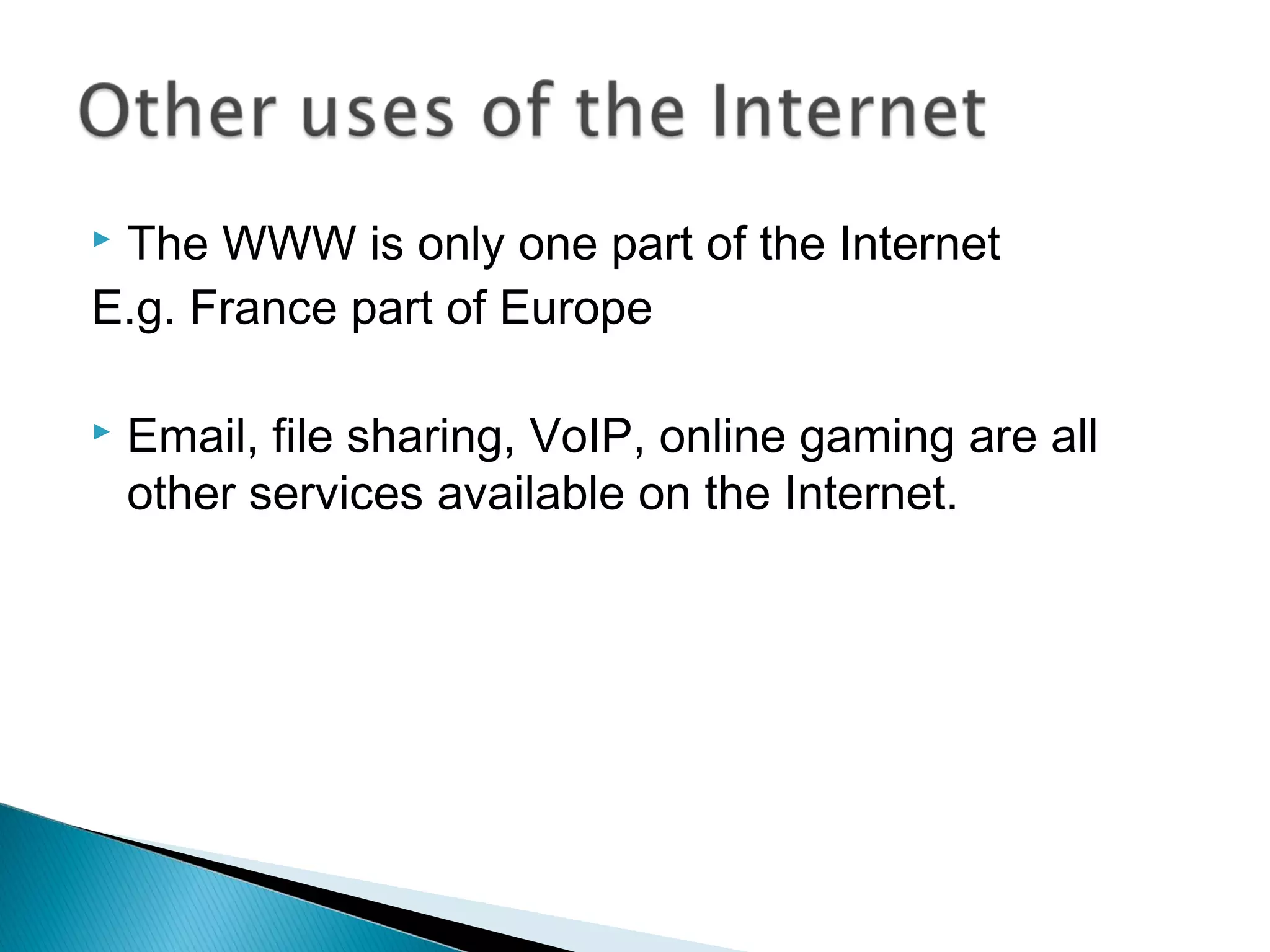The World Wide Web and the Internet | PPT