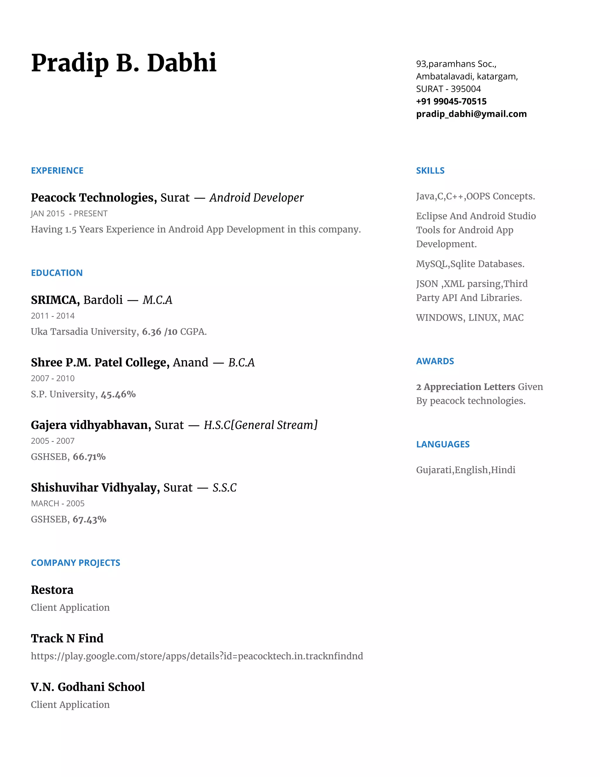 Dabhi_Resume | PDF