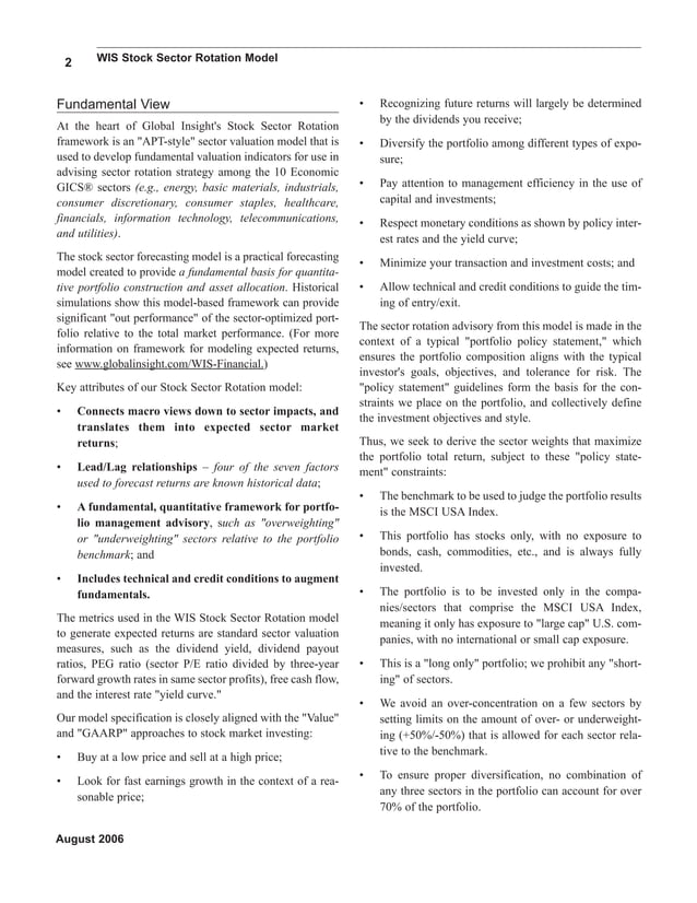 SectorRotationModel0806 | PDF