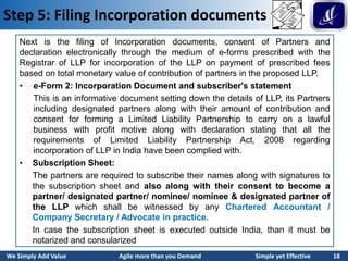 LLP - Features and Incorporation | PPT