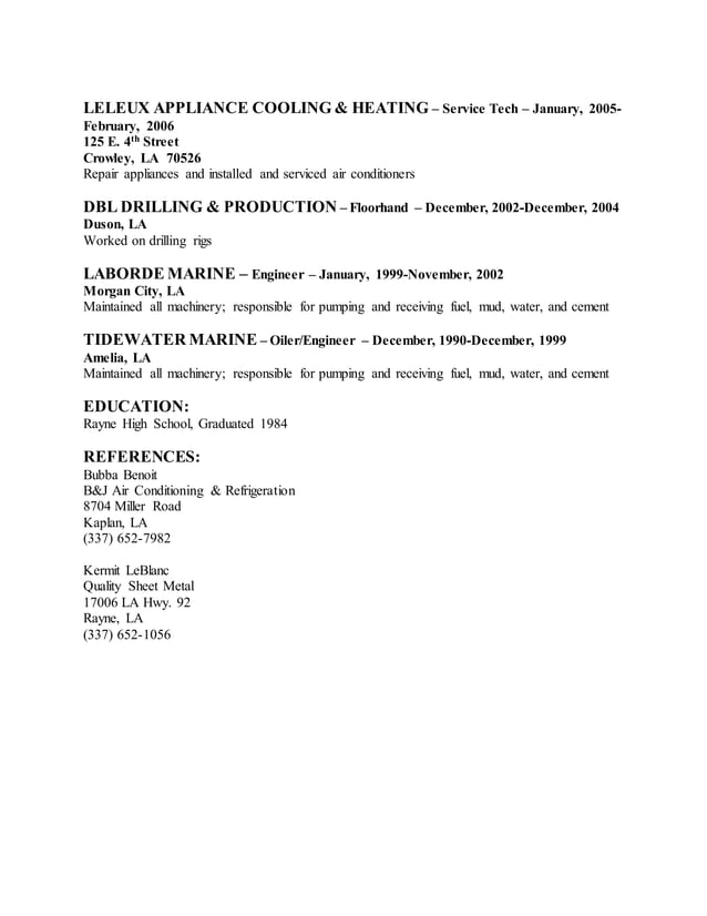 Charles Resume | DOCX