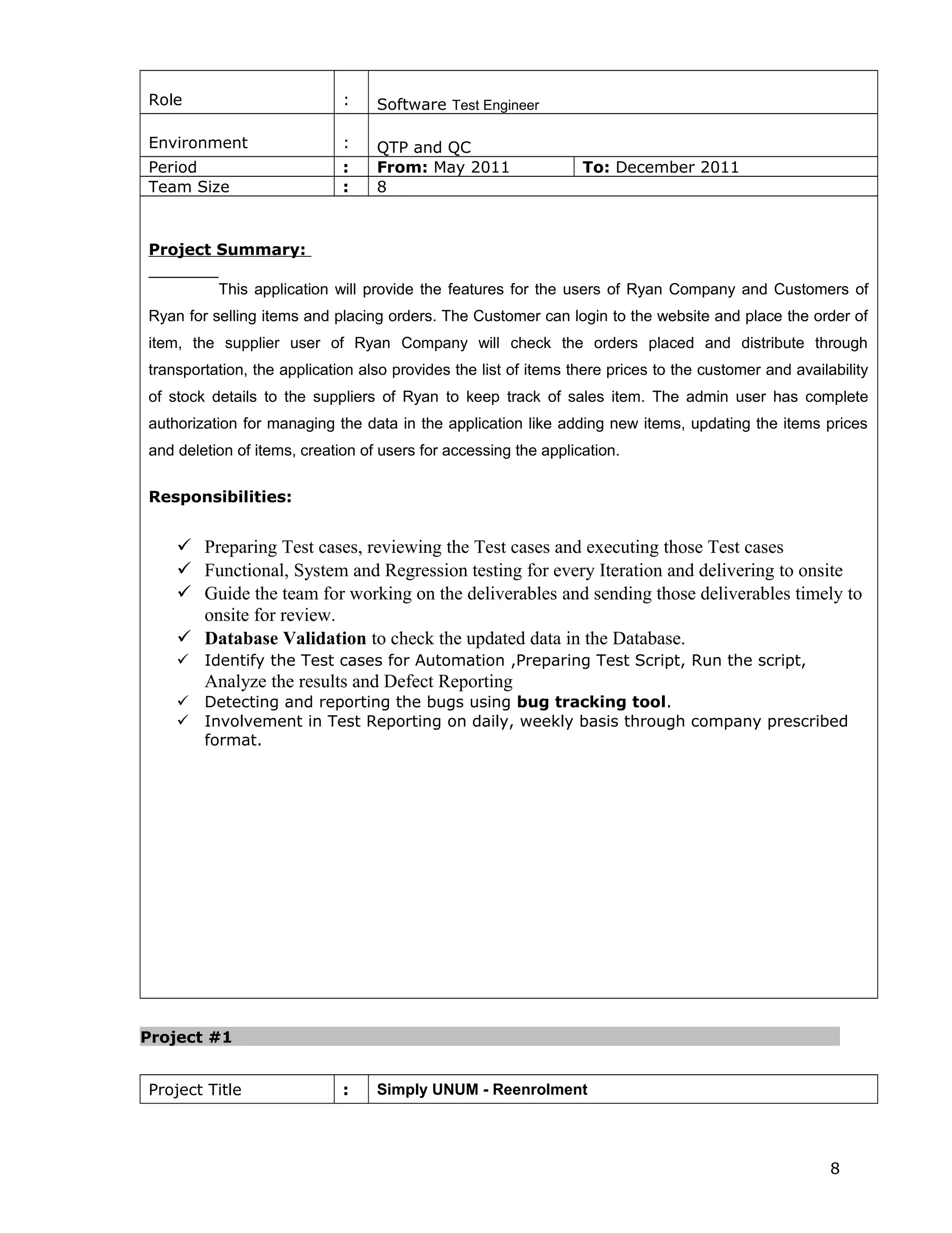 selenium resume | PDF