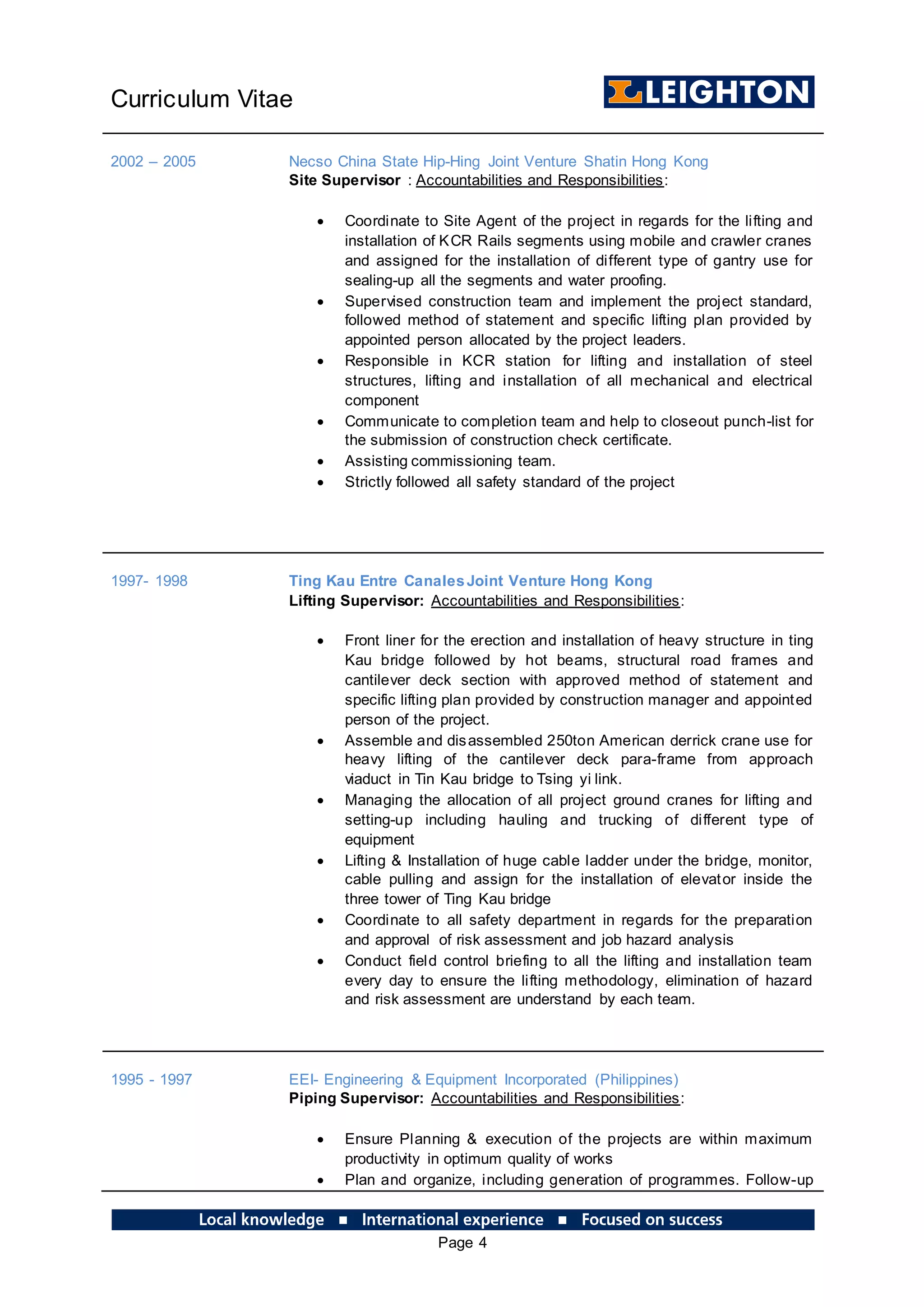 Regidor A. Manalo Sub-Agent (Corporate C.V) | DOCX