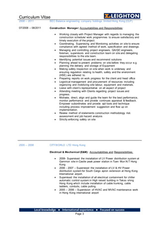 Regidor A. Manalo Sub-Agent (Corporate C.V) | DOCX