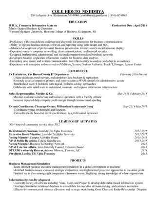 Cole Resume | DOCX