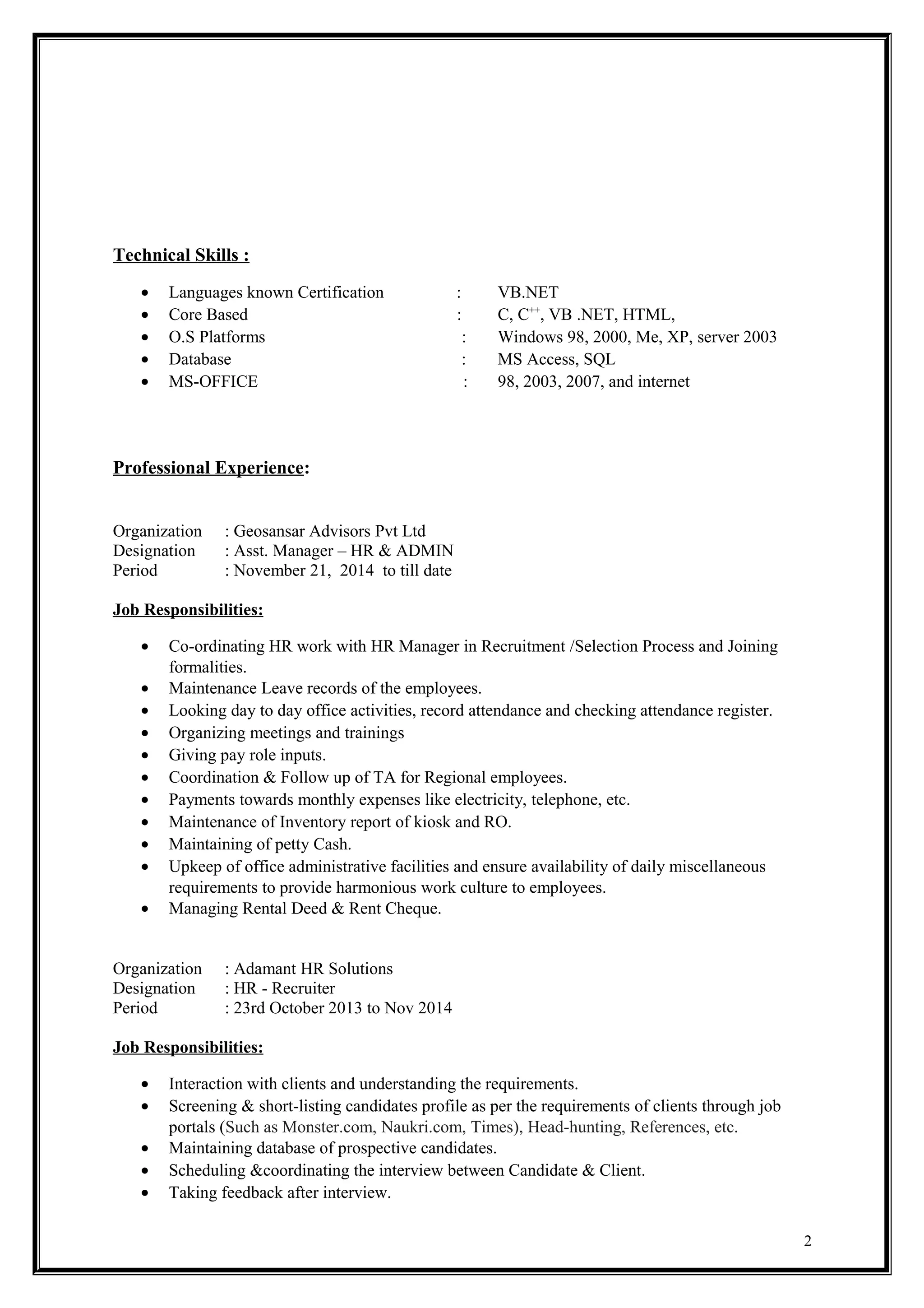 Pramod Resume (1) | PDF