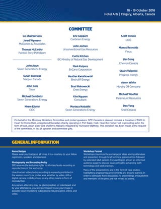 SPE Workshop - The Montney Play | PDF | Events