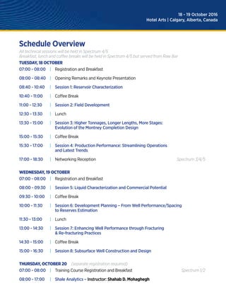 SPE Workshop - The Montney Play | PDF | Events