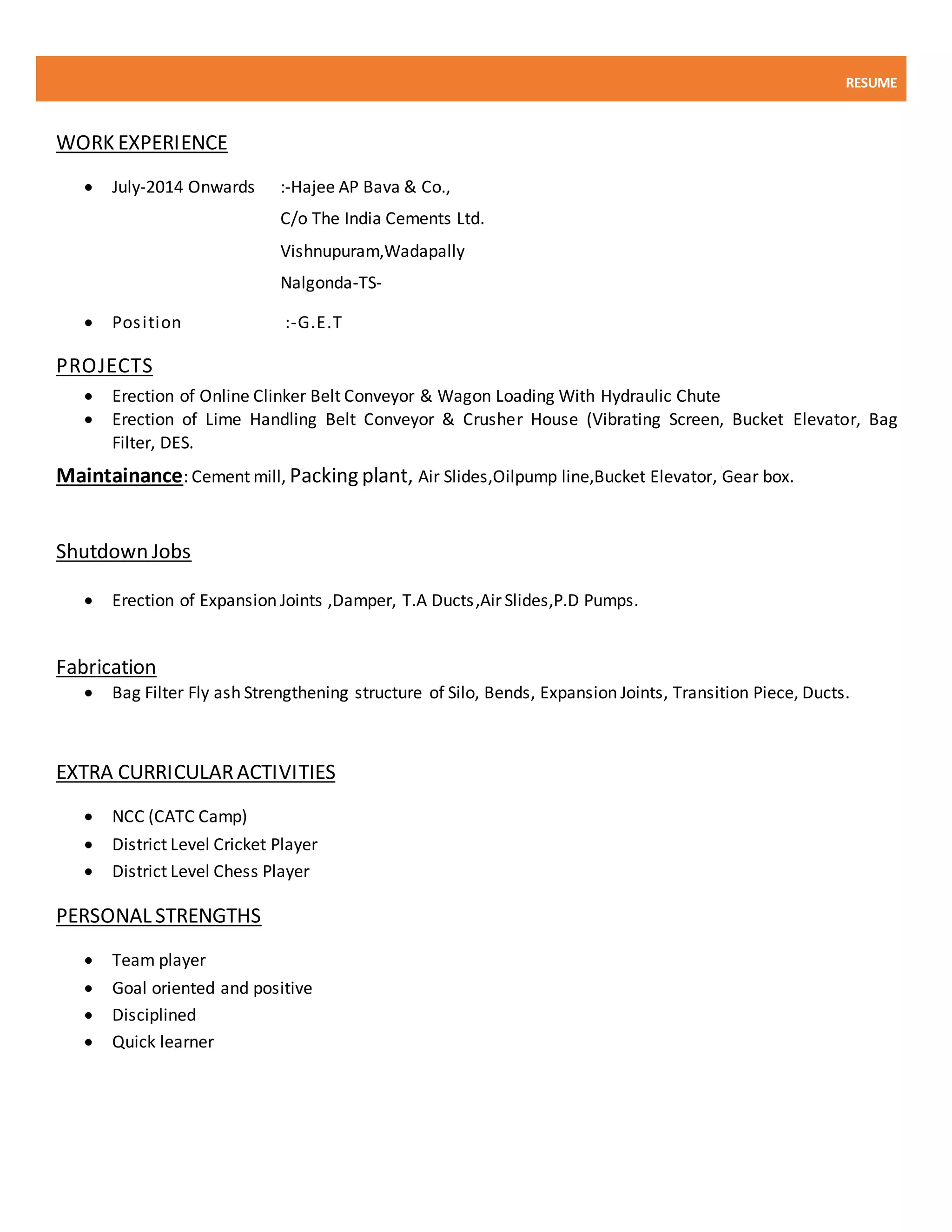 normal resume | DOCX