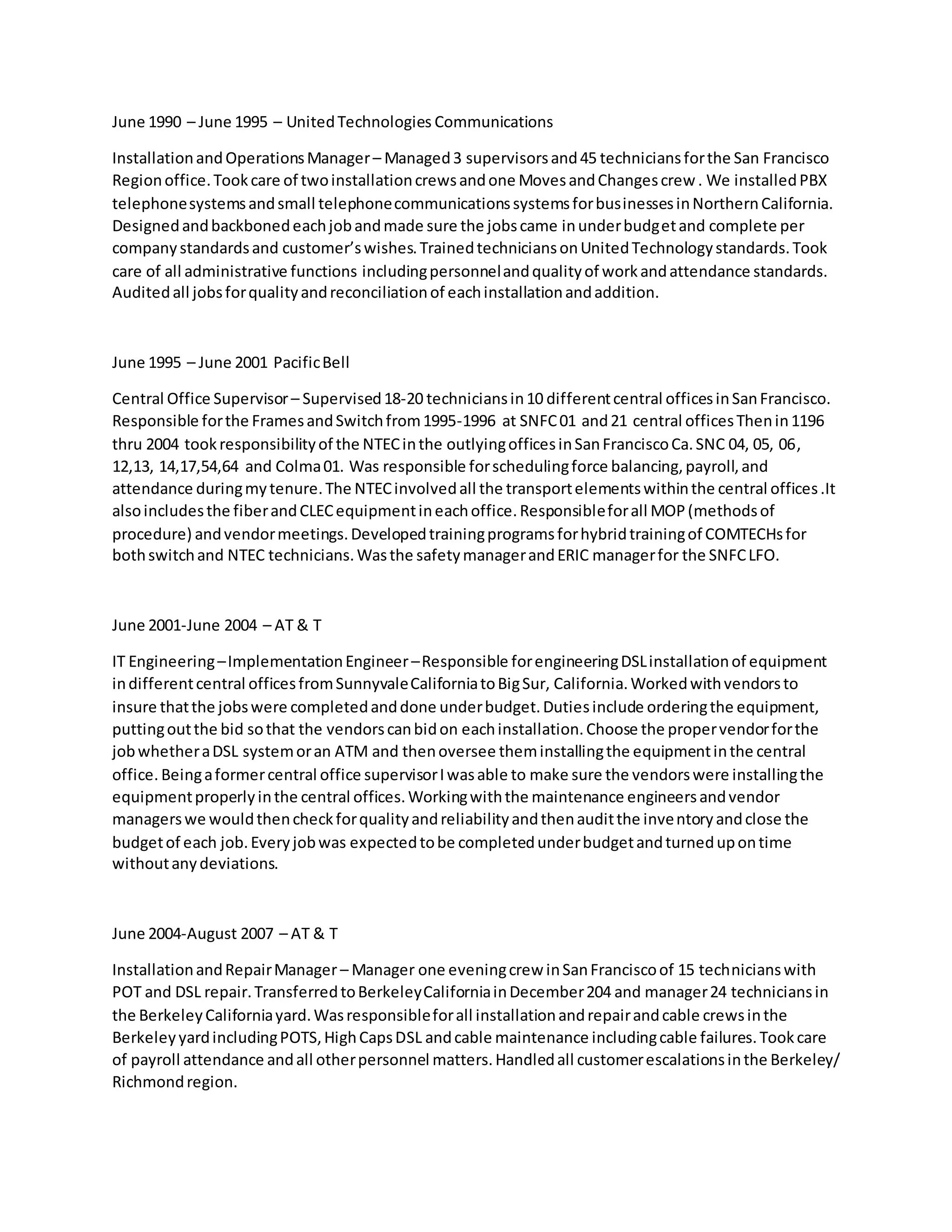 Christopher Craig Chew resume 2016 | DOCX