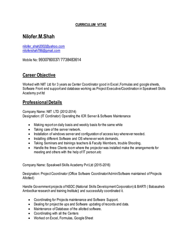 nilofer_shah_resume | PDF