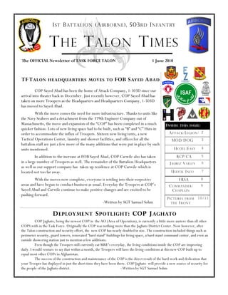 The Talon Times May 2010 revised 28 July sent | PDF