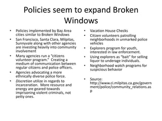 Broken Windows Policing-Final Presentation | PPTX