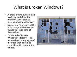 Broken Windows Policing-Final Presentation | PPTX