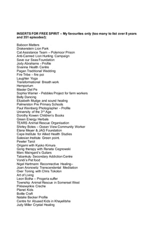 CV Filmography Lee Otten 2015 March