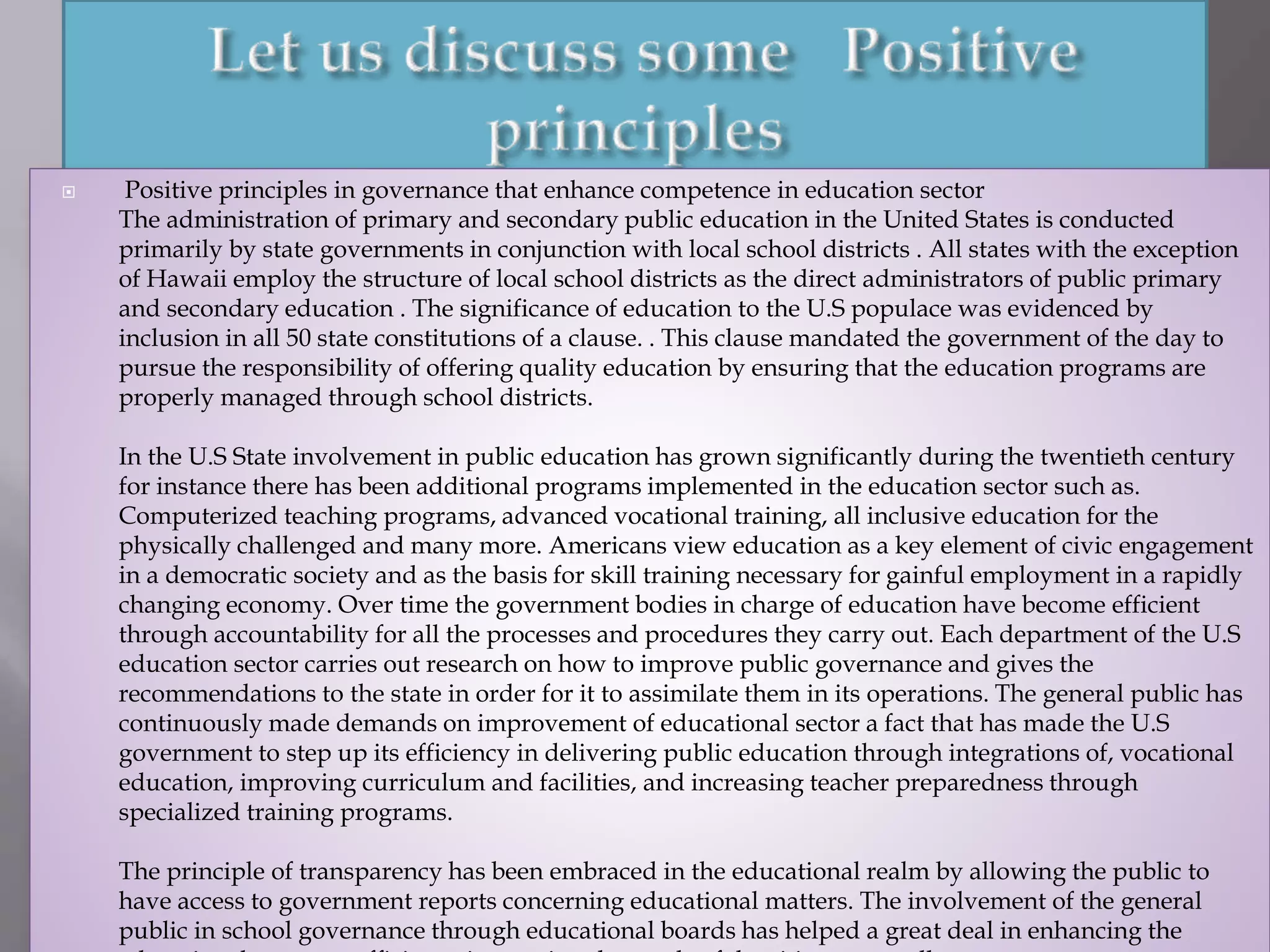 Principles of Public Administration and their usage for | PPTX