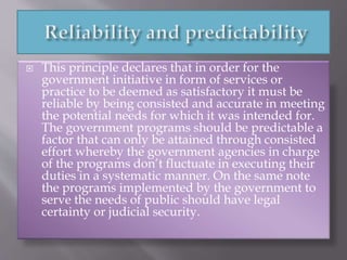 Principles of Public Administration and their usage for | PPTX