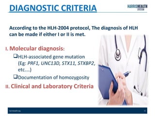 Hemophagocytic lymphohistiocytosis (HLH) | PPT