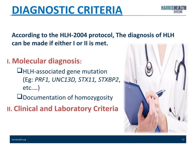 Hemophagocytic lymphohistiocytosis (HLH) | PPT