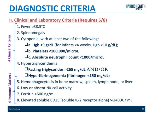Hemophagocytic lymphohistiocytosis (HLH) | PPT