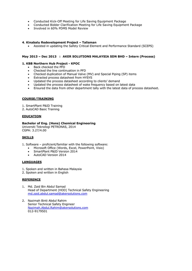 Atiqah Ismail CV | PDF