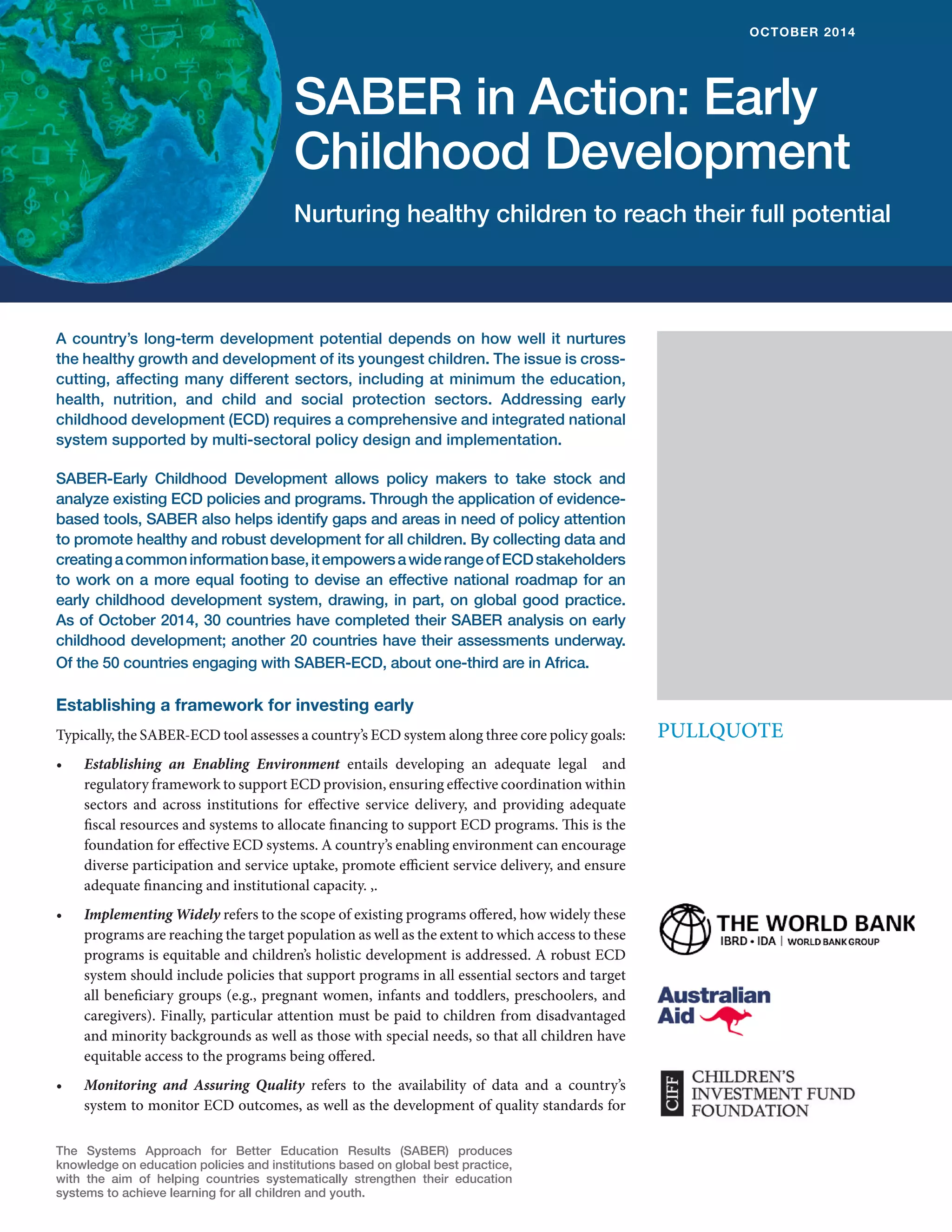 SABER fact sheet ECD | PDF