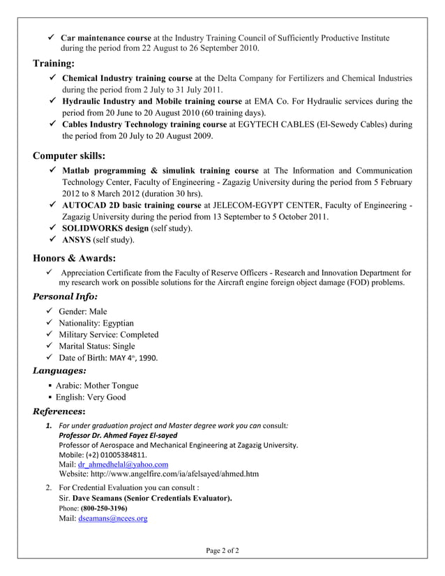 ENG Mohamed Mostafa El-Sayed | PDF