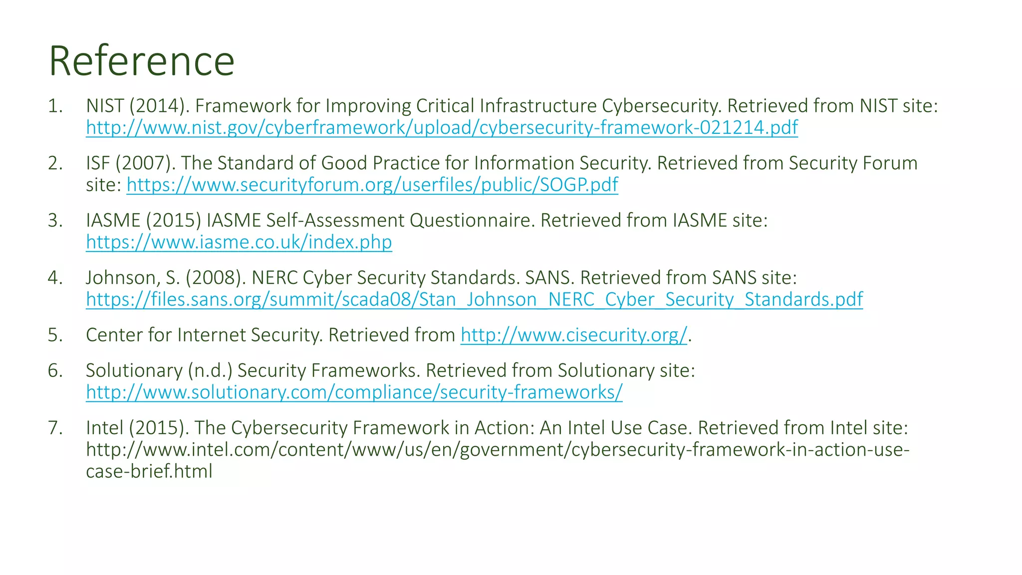 NIST CyberSecurity Framework: An Overview | PPTX