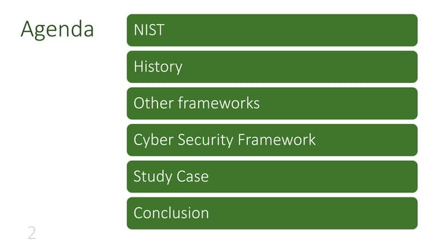 NIST CyberSecurity Framework: An Overview | PPTX | Information and ...