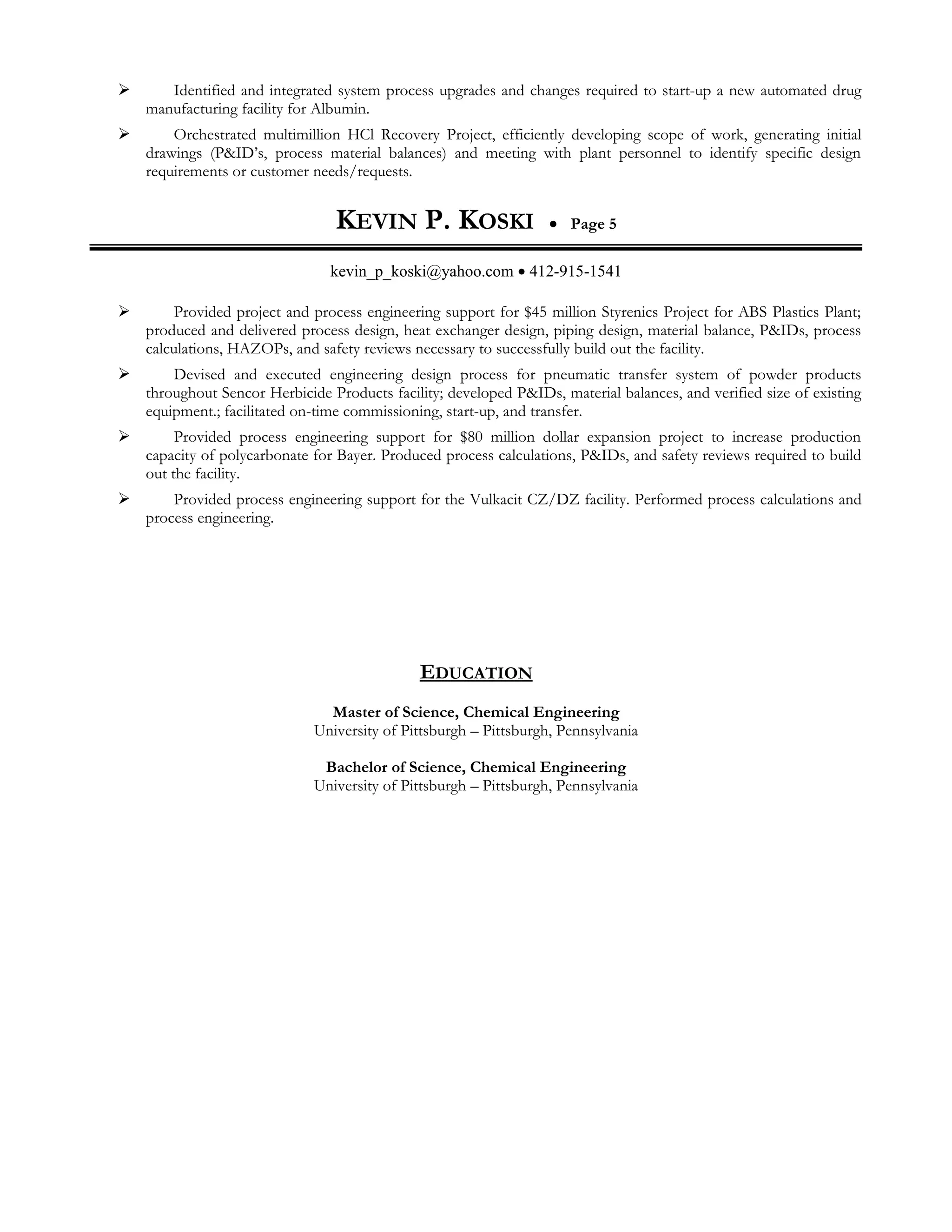 Resume Kevin_Koski_August_2016 | DOC