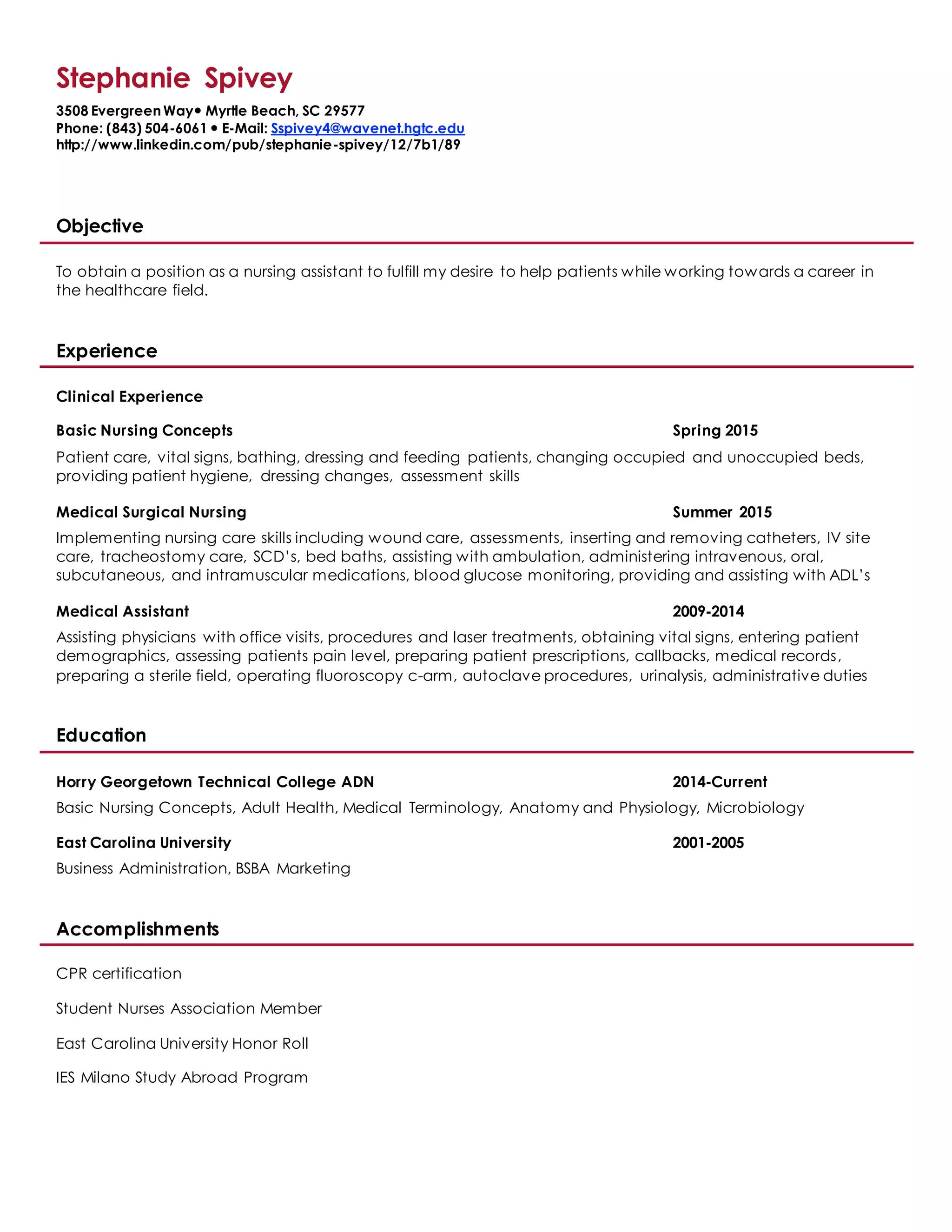 Stephanie Resume 2015 | PDF
