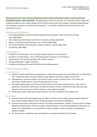 Ankita Srivastava Resume Jan 2017 | DOCX