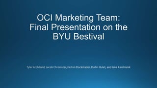 OCI Presentation | PPT