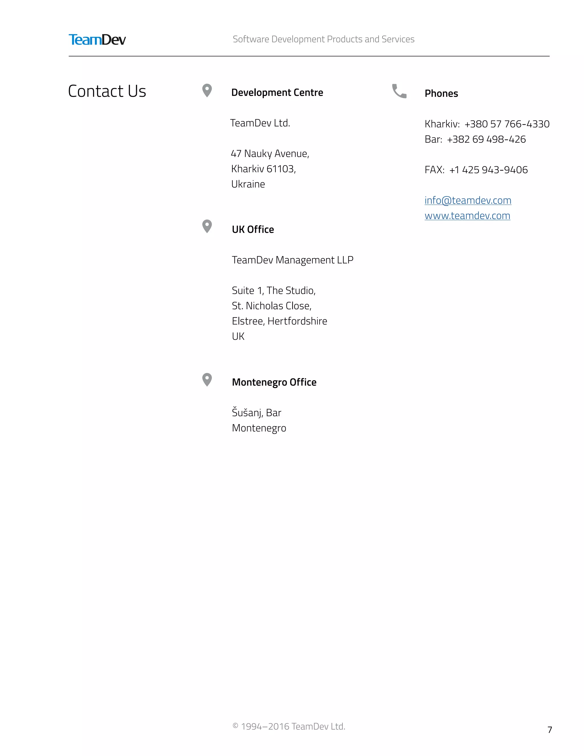 TeamDev-Company_Profile | PDF | Web Development | Internet