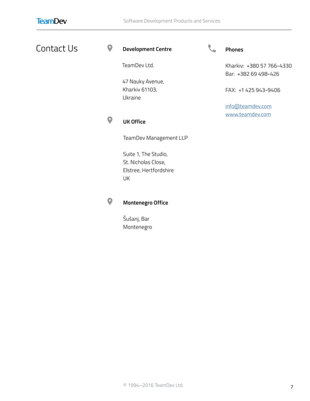 TeamDev-Company_Profile | PDF | Web Development | Internet