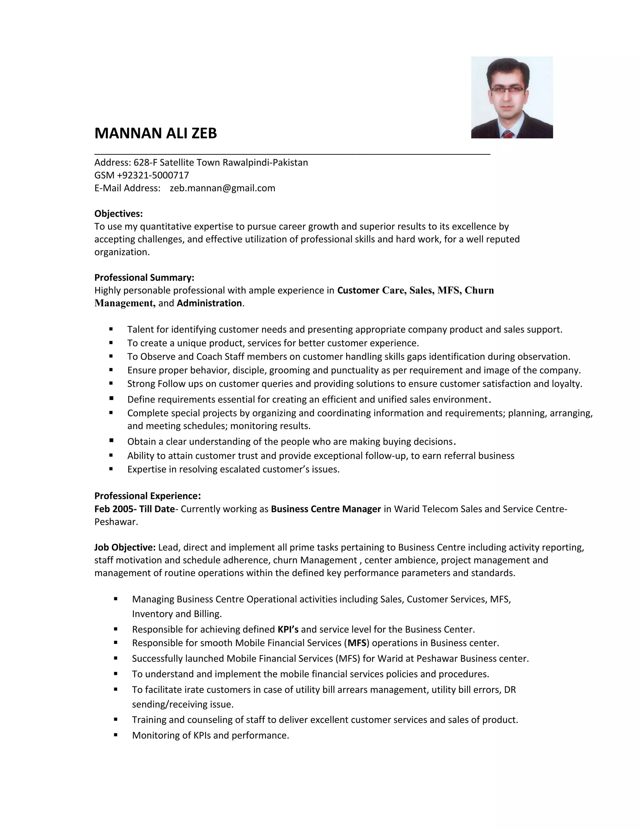 Mannan Zeb Resume Updated | PDF
